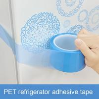 China Blue PET Light Blue Transparent High-Temperature Refrigerator Tape 0.05mm 33m Acrylic Adhesive for Home Appliance Fixing for sale