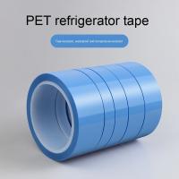 China Blue PET Light Blue Transparent High-Temperature Refrigerator Tape 0.05mm 33m Acrylic Adhesive for Home Appliance Fixing for sale