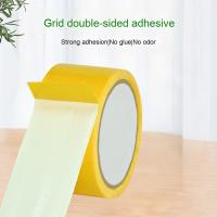 China Yellow Paper Double Sided Cloth Tape 5CM x 10M Super Strong Acrylic Adhesion Waterproof No Trace for sale