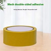 China Yellow Paper Double Sided Cloth Tape 5CM x 10M Super Strong Acrylic Adhesion Waterproof No Trace for sale