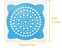 China Non-Woven Shower Drain Hair Catcher Sticker 1mm Thick Double Sided Adhesive Filter Mesh for sale