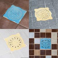 China 30 Pack Disposable Shower Drain Hair Catcher Membrane Fabric Fiberglass Mesh Stickers 0.1mm Thick for sale