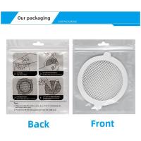 China Self Adhesive Disposable Fiber Filter Net Drain Sticker 1mm Thick for Bathroom Kitchen Anti Insect Masking for sale