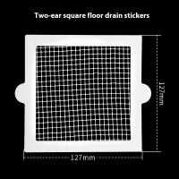 China Self Adhesive Disposable Fiber Filter Net Drain Sticker 1mm Thick for Bathroom Kitchen Anti Insect Masking for sale