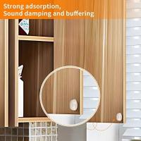 China Clear Rubber Door Stoppers Square Pattern Cabinet Bumpers 10mm Self-Adhesive High Viscosity for sale