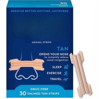 China Anti Snoring Nose Strips 120 Pack 6.6x1.9 cm Strong Adhesive Nasal Strips for Better Sleep and Breathing for sale