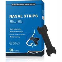 China Anti Snoring Nose Strips 120 Pack 6.6x1.9 cm Strong Adhesive Nasal Strips for Better Sleep and Breathing for sale