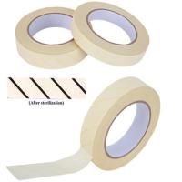 China High Temperature Resistant Pressure Steam Sterilization Tape 0.1mm x 50m for Hospital Supply for sale