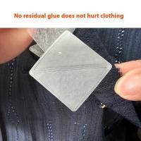 China PVC Shirt Collar Shaping Stickers 0.4mm No Crease Invisible Fixing V-Neck Labels for sale