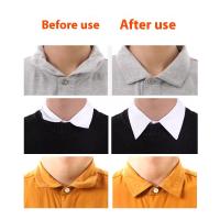 China PVC Shirt Collar Shaping Stickers 0.4mm No Crease Invisible Fixing V-Neck Labels for sale