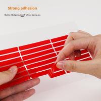 China High Viscosity Red Crystal Nail Tape Double Sided Acrylic Adhesive Sticker 0.8mm Waterproof Manicure Display for sale