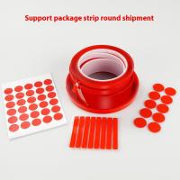 China High Viscosity Red Crystal Nail Tape Double Sided Acrylic Adhesive Sticker 0.8mm Waterproof Manicure Display for sale