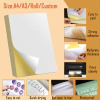 China Glossy Cast Coated Jumbo Roll A4 Shipping Labels 0.1mm Waterproof Acrylic Adhesive Paper for sale