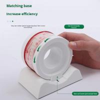 China BOPP Transparent Easy Tear Seal Stickers 25mm Core Dia Waterproof Takeout Packaging for Coffee Tea Milk Shops for sale