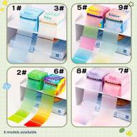 China Pearlescent Transparent Self-Adhesive Sticky Notes 76x76mm Pull-Out Memo Pad for Students for sale