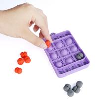 China Silicone Tic Tac Toe Baby Toy Set Educational Training Game Durable Rubber 2 Player for sale
