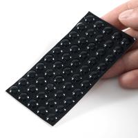 China Silicone Anti-Slip Self-Adhesive Foot Pad Rubber Granules 2mm Thick Sound Dampening Gasket for sale