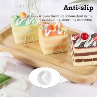 China Self-Adhesive Clear Silicone Cabinet Bumpers 10mm Soft Close Pads for Door Drawers Home Appliance for sale