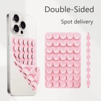 China Portable 24 Sucker Silicone Mobile Phone Holder Selfie Case 0.6mm Anti-Shock 2.5D Radian for sale