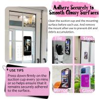 China Portable 24 Sucker Double Sided Acrylic Adhesive Silicone Phone Holder 0.6mm Low Noise Removable Selfie Case for sale