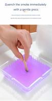 China Portable Crystal Disposable Ashtray with Sand Extinguisher 1mm Adhesive Paper Film Wholesale for sale