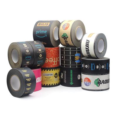 China Custom Logo Printed Kraft Paper Packing Tape 4cm 4713 Strong Adhesive Easy Tear for sale