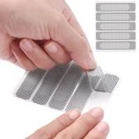 China Acrylic Self-Adhesive Repair Patch for Window Screen Door Insect Proof Single Sided PE 0.1cm Thick 6cm Cycle for sale
