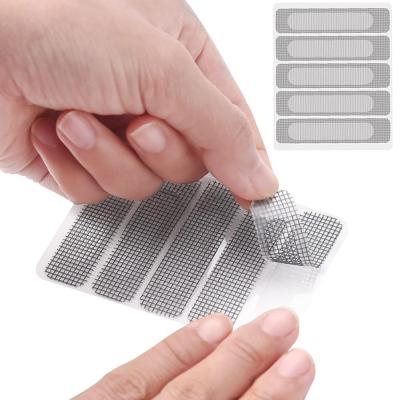 China Acrylic Self-Adhesive Repair Patch for Window Screen Door Insect Proof Single Sided PE 0.1cm Thick 6cm Cycle for sale