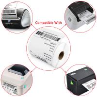 China 4x6 Direct Thermal Shipping Barcode Paper Water-Proof Adhesive Sticker Electronics Packaging Labels for sale