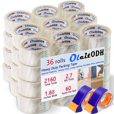 China Wholesale 48mm BOPP Clear Packaging Tape 50m Water Resistant Acrylic Adhesive for Carton Sealing for sale