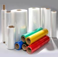 China Custom Printed Food Grade LLDPE Stretch Film 50mm x 50mm Moisture Proof Hand Roll for Export Packaging for sale