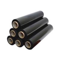 China Custom Printed Food Grade LLDPE Stretch Film 50mm x 50mm Moisture Proof Hand Roll for Export Packaging for sale