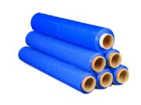 China Custom Printed Food Grade LLDPE Stretch Film 50mm x 50mm Moisture Proof Hand Roll for Export Packaging for sale