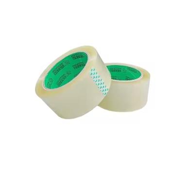 China 48mm Single Sided Silicone Adhesive BOPP Clear Packing Tape 50mic Waterproof Sealing Tape for Bag Use for sale