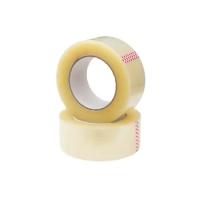 China 48mm Single Sided Silicone Adhesive BOPP Clear Packing Tape 50mic Waterproof Sealing Tape for Bag Use for sale