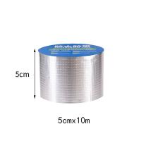 China 50m Waterproof Self-Adhesive Aluminum Foil Butyl Rubber Tape 1mm for Metal Roof Leak Repair for sale