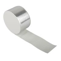 China 50m Waterproof Self-Adhesive Aluminum Foil Butyl Rubber Tape 1mm for Metal Roof Leak Repair for sale