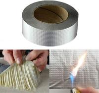 China 50m Waterproof Self-Adhesive Aluminum Foil Butyl Rubber Tape 1mm for Metal Roof Leak Repair for sale