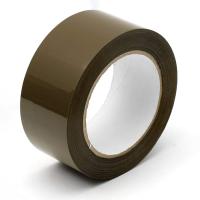 China Customized Brown BOPP Packing Tape 48mm x 100m Single Sided Acrylic Non-Toxic Waterproof for Carton Sealing for sale