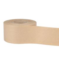 China Custom Logo Kraft Paper Tape 48mm Water Activated Reinforced Heavy Duty Heat Resistant Starch Glue Writable Packing Tape for sale