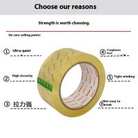 China Silent 50m BOPP Acrylic Adhesive Express Packaging Tape Roll High Viscosity Brown Transparent Low Noise Wholesale for sale