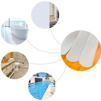 China Anti-Slip Bathroom PEVA Stickers Self-Adhesive Shower Room Bathtub Strips 0.9mm Thick Acrylic Masking for Stairs Floors for sale