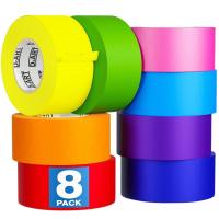 China 8 Rolls 33ft x 1 Inch Colored Masking Tape for Arts Crafts Labeling Coding Education for sale