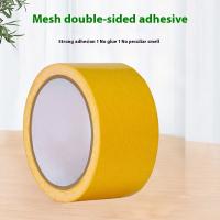 China High Viscosity Double Sided Carpet Tape 50mm White Cloth Tape No Residue Easy Tear 10m for sale