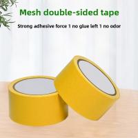 China High Viscosity Double Sided Carpet Tape 50mm White Cloth Tape No Residue Easy Tear 10m for sale