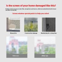 China Self-Adhesive Anti-Mosquito Screen Patch 0.5mm Waterproof Window Repair Sticker for Home Drain Outlet for sale