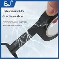 China 19mm x 20m Black PVC Electrical Insulation Tape Single Sided Rubber Adhesive Waterproof for sale
