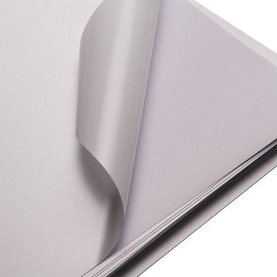 China A4 Rough Texture Self-Adhesive Sticker Paper 100g Satin Fabric Inkjet Printing White Ivory for sale