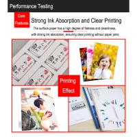 China Waterproof Glossy Vinyl Photo Sticker Paper for Inkjet Printing Permanent Adhesive 80gsm for sale