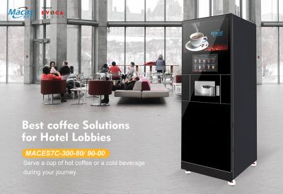 China Visible Window Commercial Floor Standing Coffee Machine For Subway Station for sale